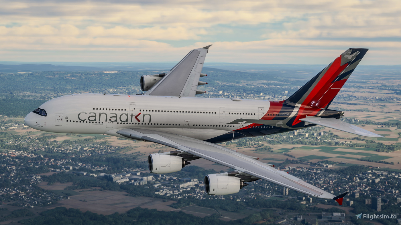 Canadian Airlines (CDN) 2024 | 'Spirit of Vancouver' | C-FYVR | FlyByWire Airbus A380X (4K) til ...
