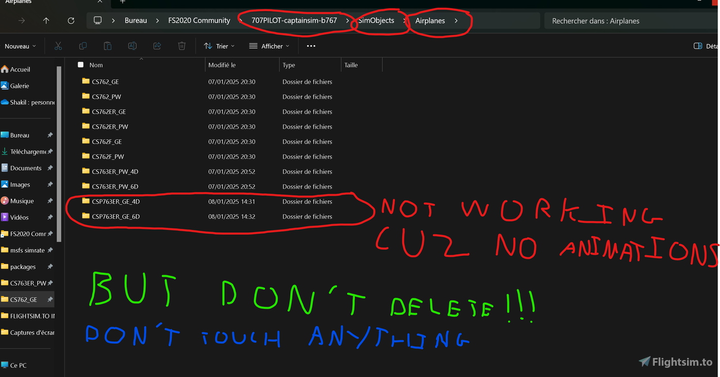 Captain Sim 767-200/200ER/300ER P&W Compatibility mod for Microsoft Flight Simulator | MSFS