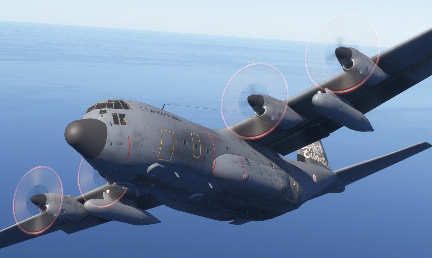 Captain Sim C130H Forca Aerea Portuguesa “Bisontes” (Heavy Weathered ...