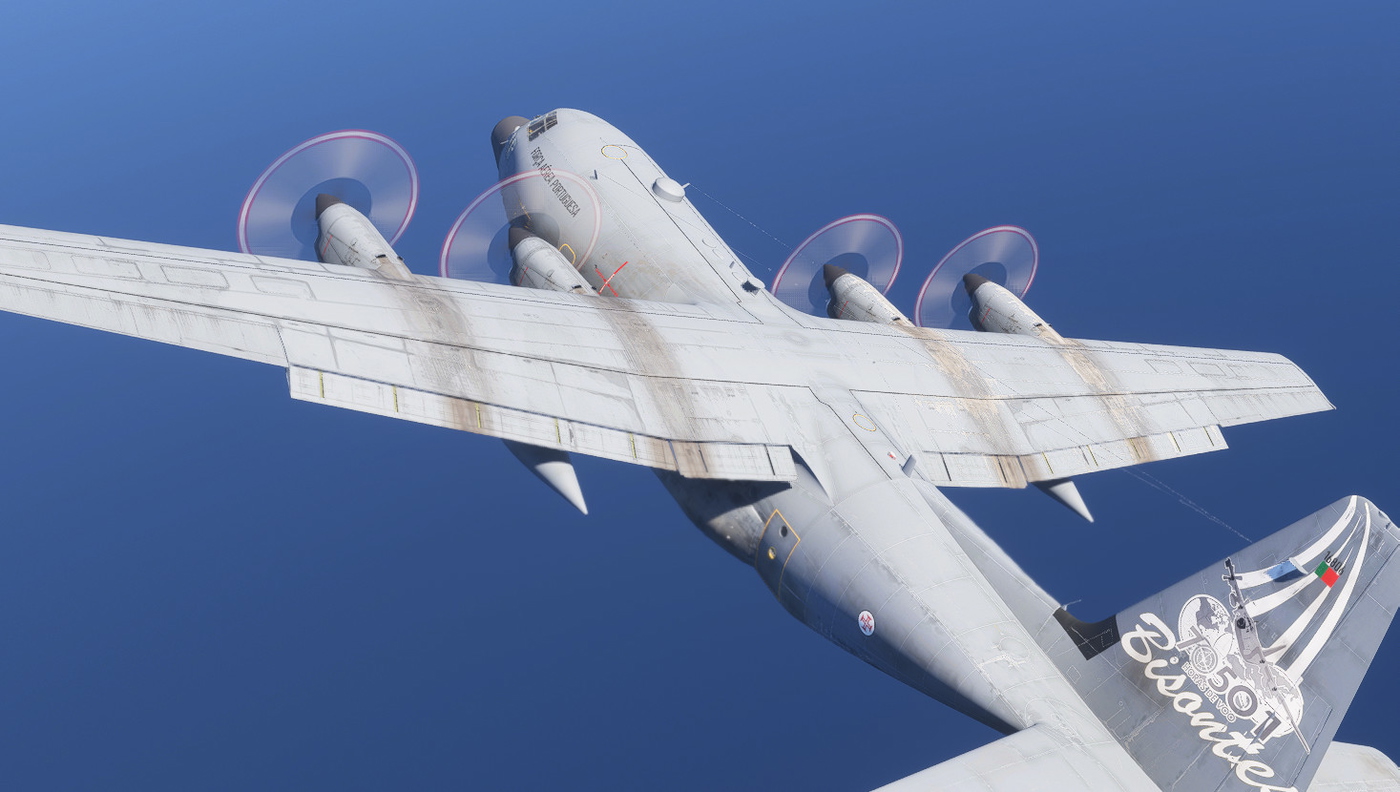 Captain Sim C130H Forca Aerea Portuguesa “Bisontes” (Heavy Weathered ...