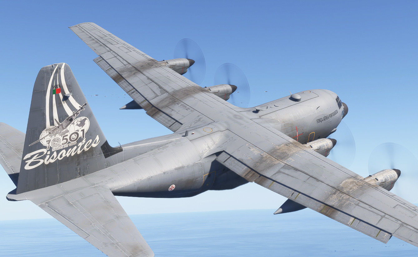 Captain Sim C130H Forca Aerea Portuguesa “Bisontes” (Heavy Weathered ...