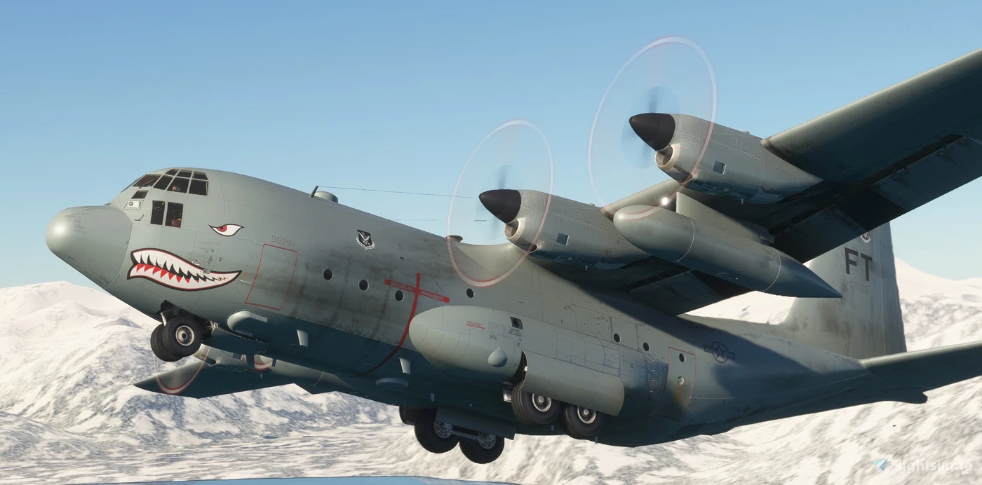 Captain Sim C130H US Pope FT "Flying Tiger" for Microsoft Flight ...