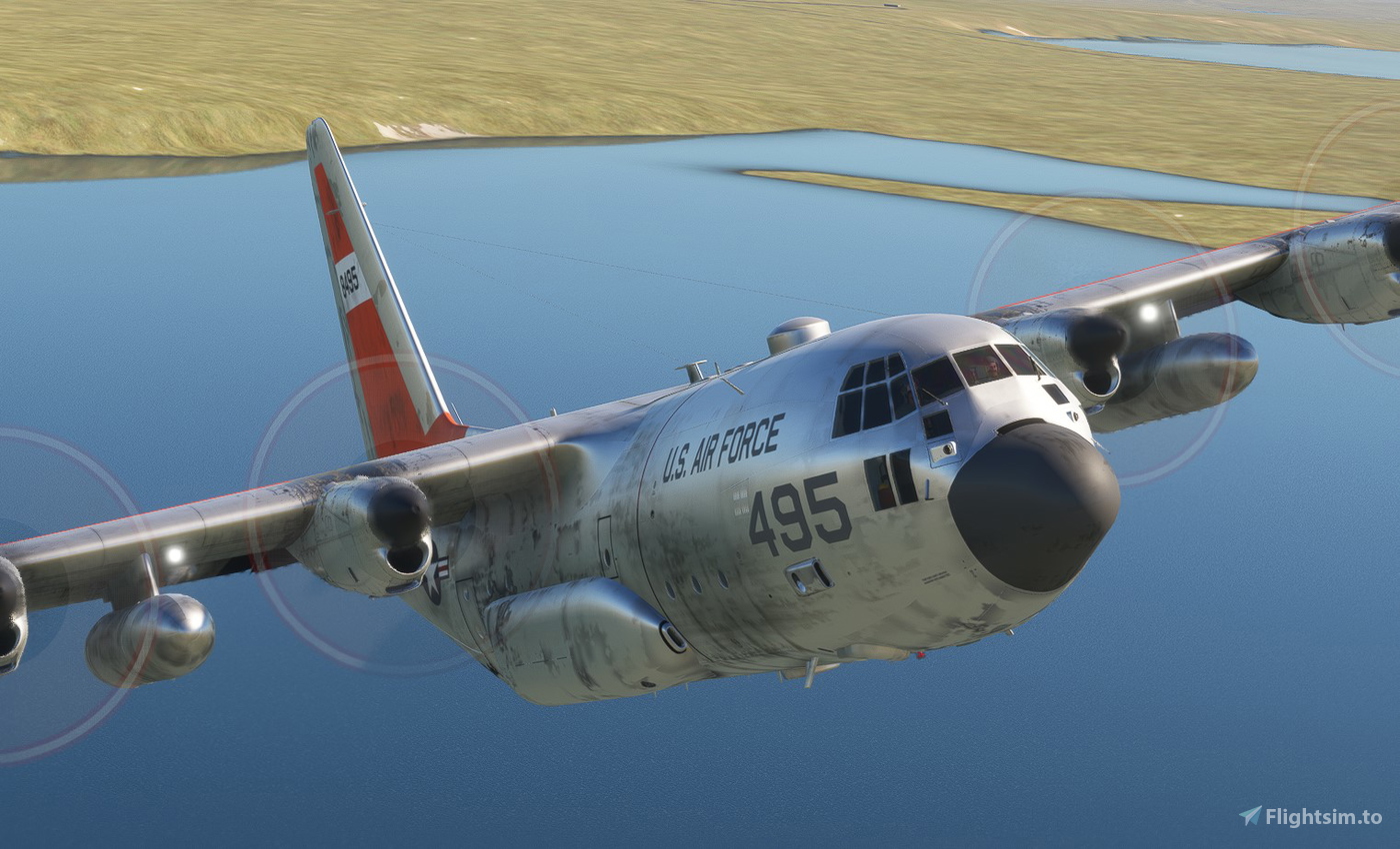 Captain Sim C-130 H – USAF_8495 (weathered) for Microsoft Flight ...