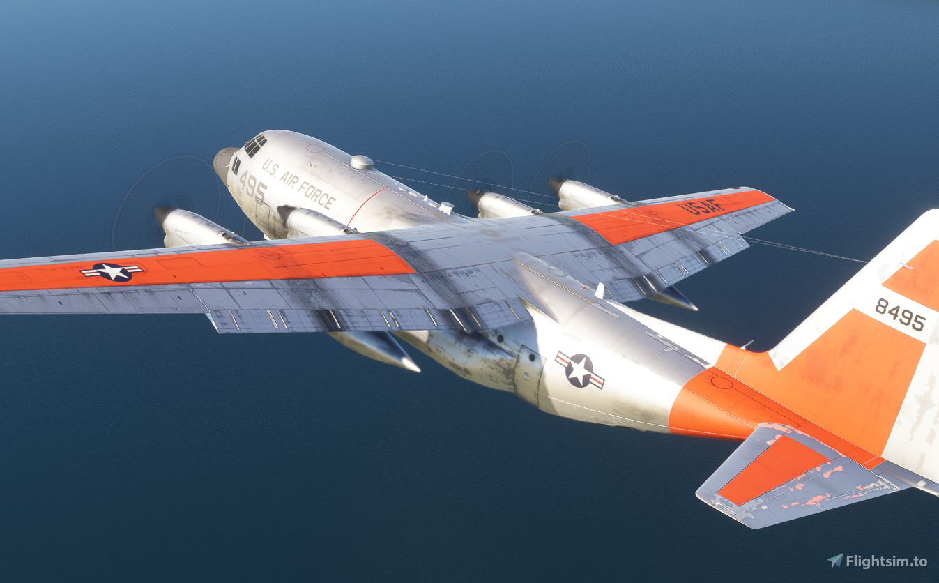 Captain Sim C-130 H – USAF_8495 (weathered) para Microsoft Flight ...