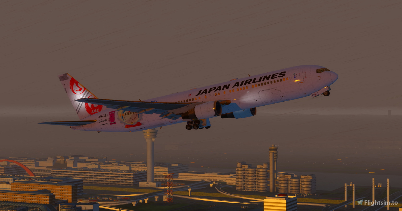 CaptainSim Boeing 767-300ER(GE) Repaint : Japan Airlines JA622J "Dorajet '17" für Microsoft ...