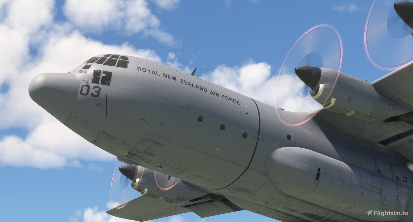 CaptainSim C-130 RNZAF NZ7003 for Microsoft Flight Simulator | MSFS