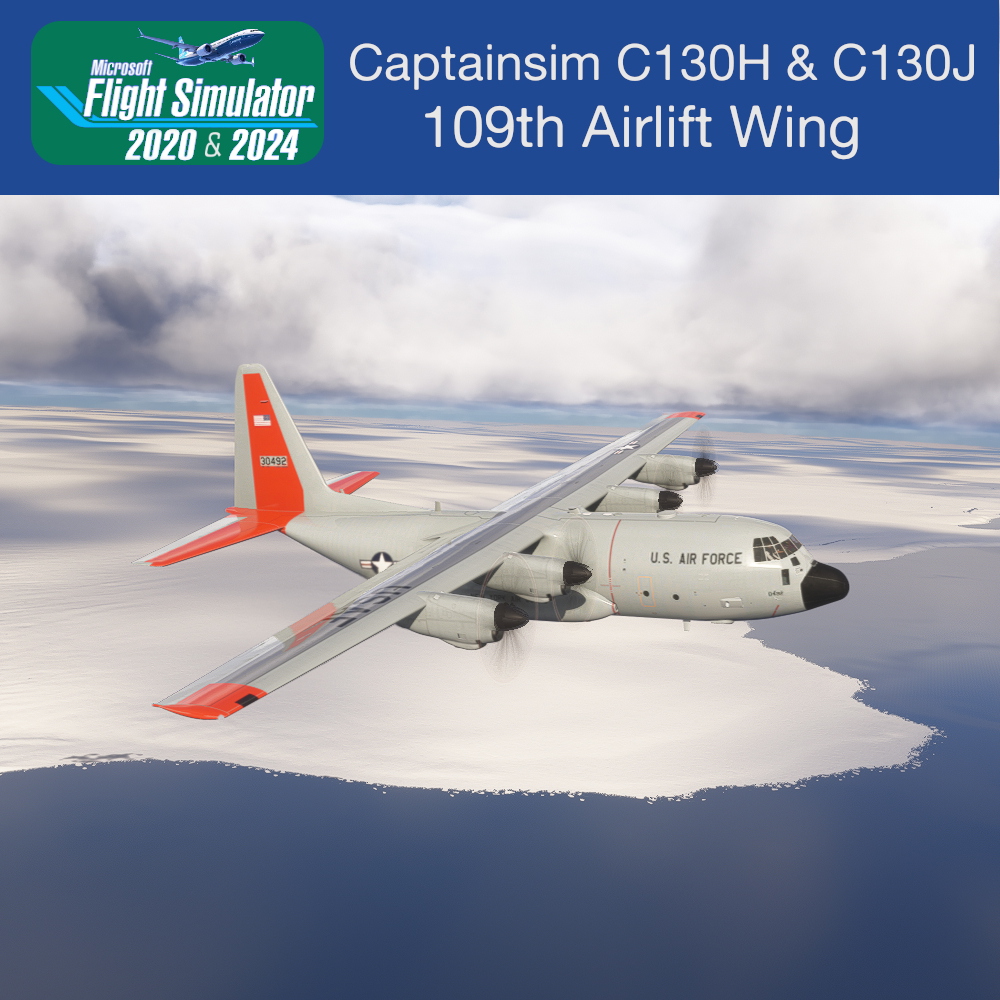 Captainsim C130H & C130J 109th Airlift Wing 83-0492 para Microsoft ...