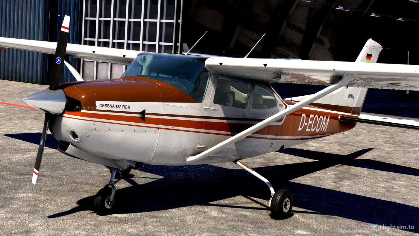 Carenado C182 RG II D-ECOM with Interior (Dyn. Reg.) für Microsoft Flight Simulator | Feed