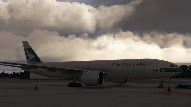 Cathay Cargo B-LJP PMDG B777F for Microsoft Flight Simulator | MSFS