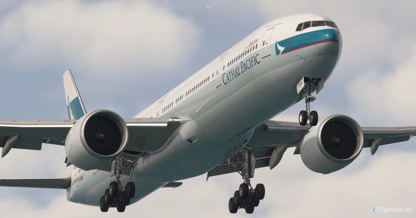 Cathay Pacific 777-300ER 1997 colors w/ Cabin for Microsoft Flight ...