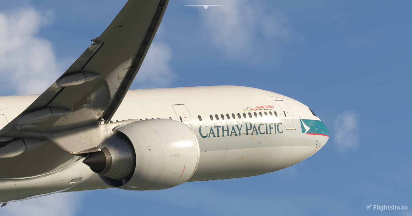 Cathay Pacific 777-300ER 1997 colors w/ Cabin for Microsoft Flight ...