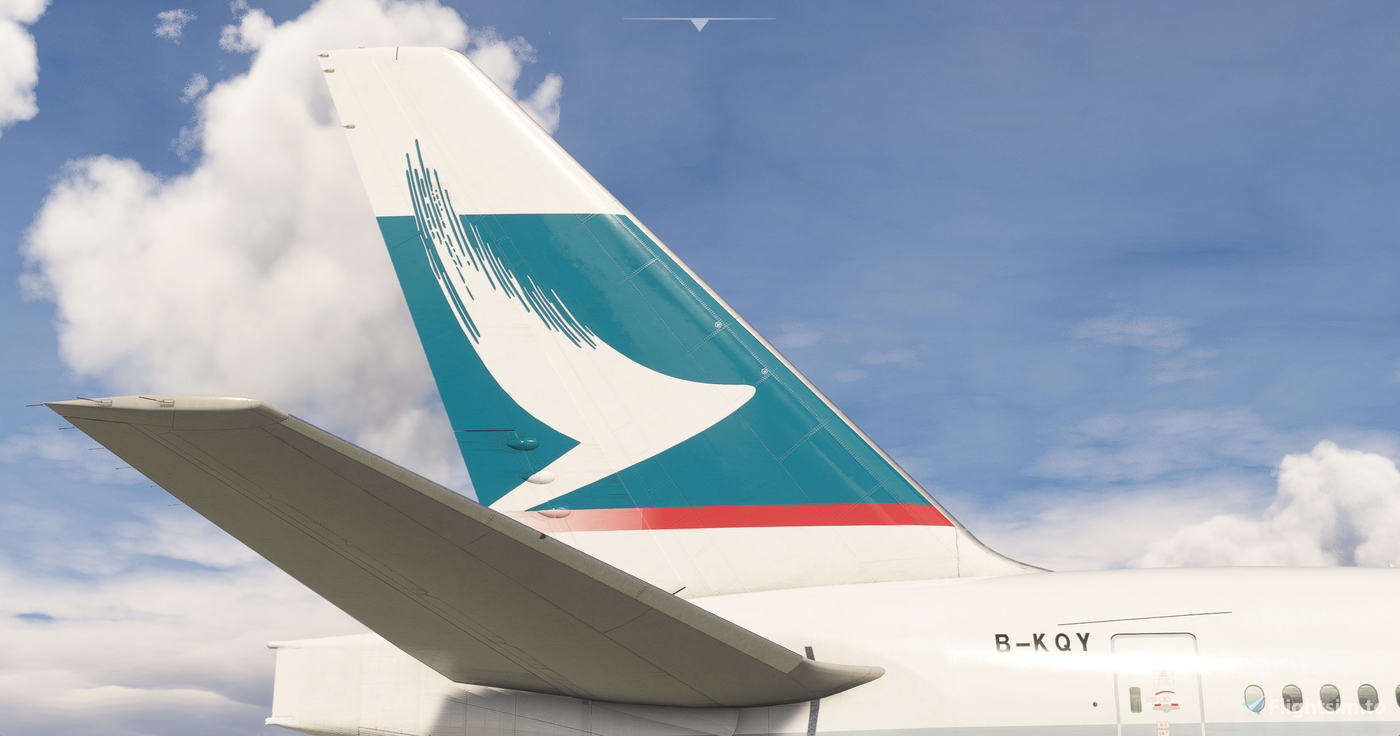 Cathay Pacific 777-300ER 1997 colors w/ Cabin for Microsoft Flight ...