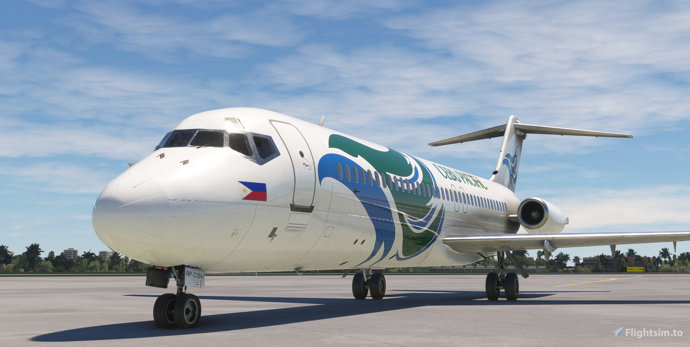 CEBU PACIFIC- RP-C1541 - SkySimulations DC9-30 w/cabin pour Microsoft Flight Simulator | MSFS