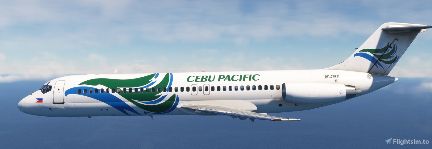 CEBU PACIFIC- RP-C1541 - SkySimulations DC9-30 w/cabin for Microsoft ...