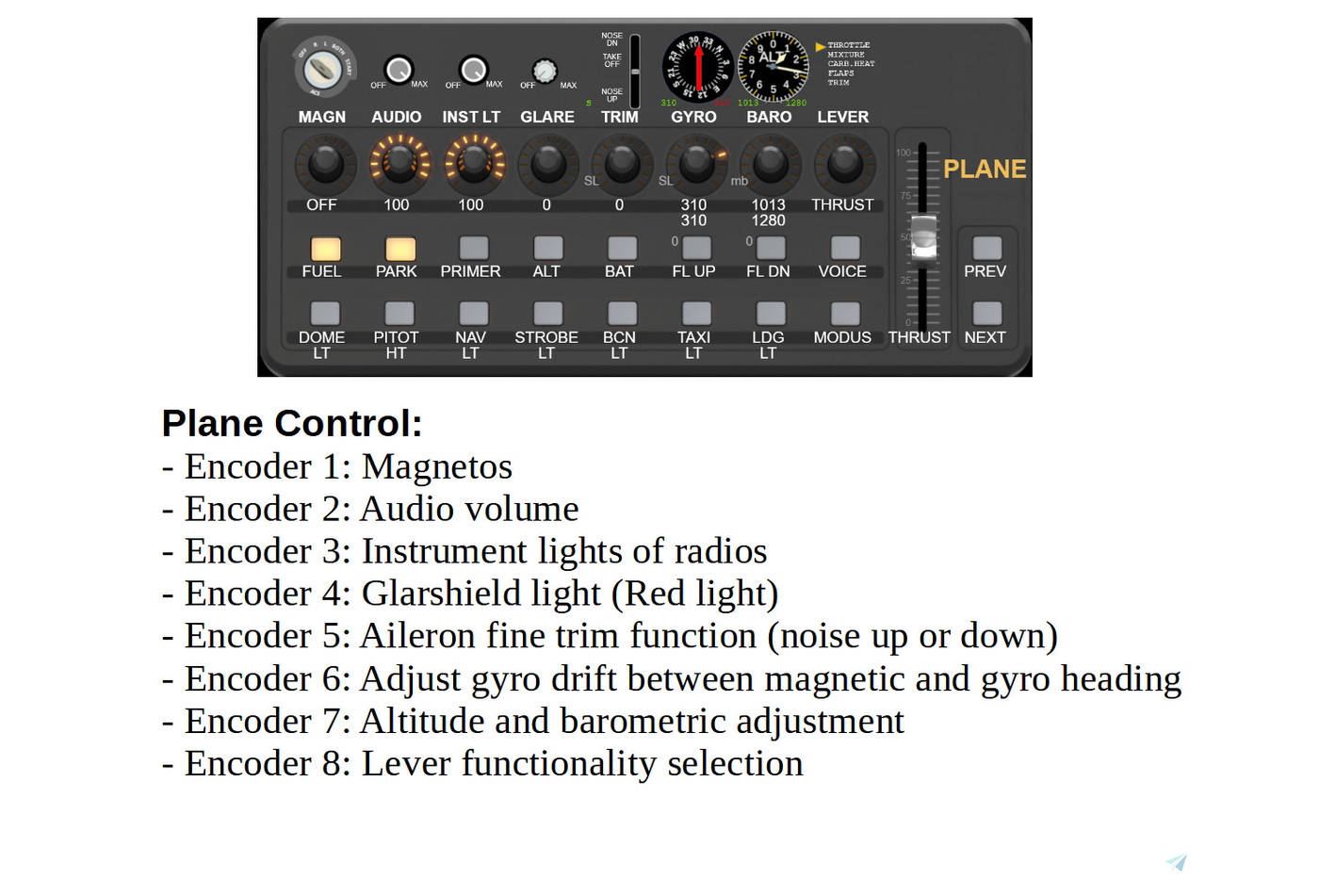 Cessna 152 / 172 Template and Gauge for Behringer XTouch Mini and Axis ...