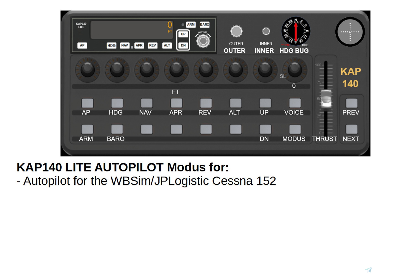 Cessna 152 / 172 Template and Gauge for Behringer XTouch Mini and Axis ...