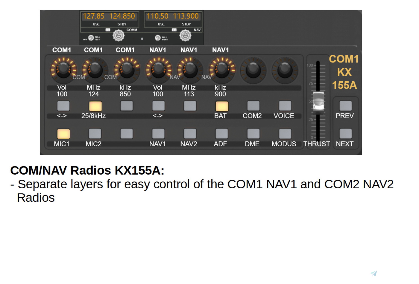 Cessna 152 / 172 Template and Gauge for Behringer XTouch Mini and Axis ...