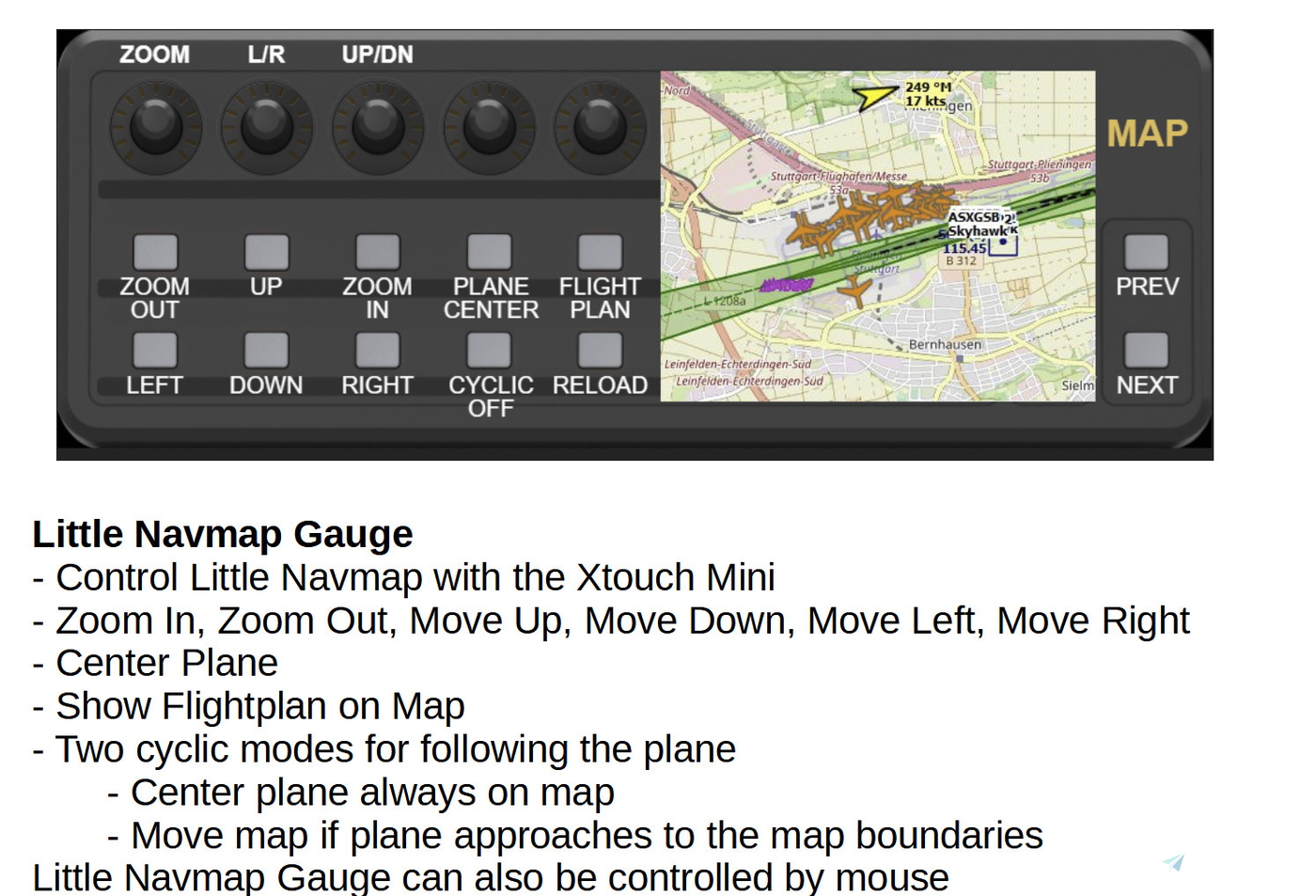 Cessna 152 / 172 Template and Gauge for Behringer XTouch Mini and Axis ...