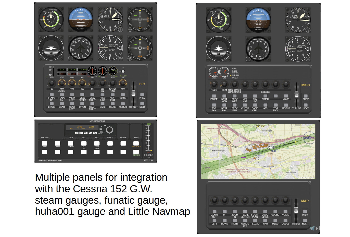 Cessna 152 / 172 Template and Gauge for Behringer XTouch Mini and Axis ...