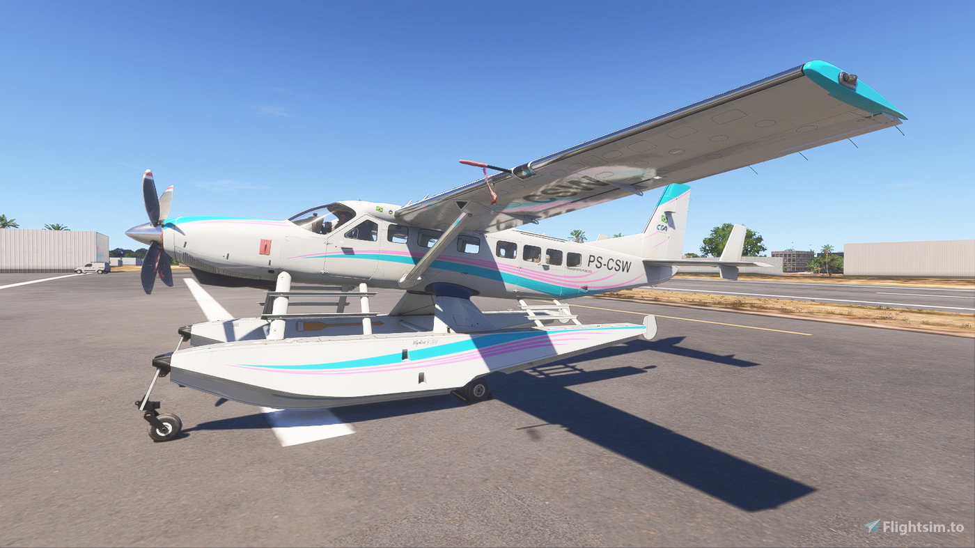 Cessna 208B Grand Caravan EX Amphibian PS-CSW para Microsoft Flight ...