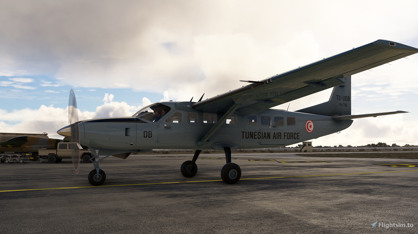 Cessna 208B Grand Caravan Tunesian Air Force voor Microsoft Flight ...