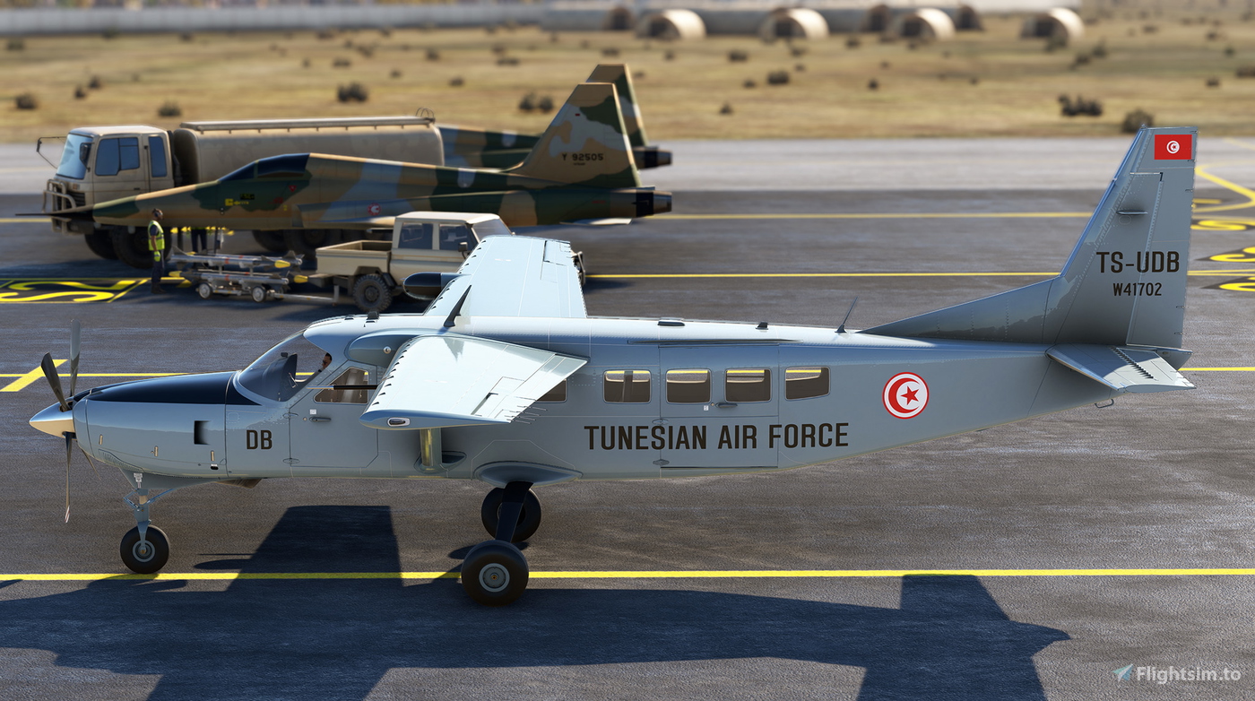 Cessna 208B Grand Caravan Tunesian Air Force for Microsoft Flight ...