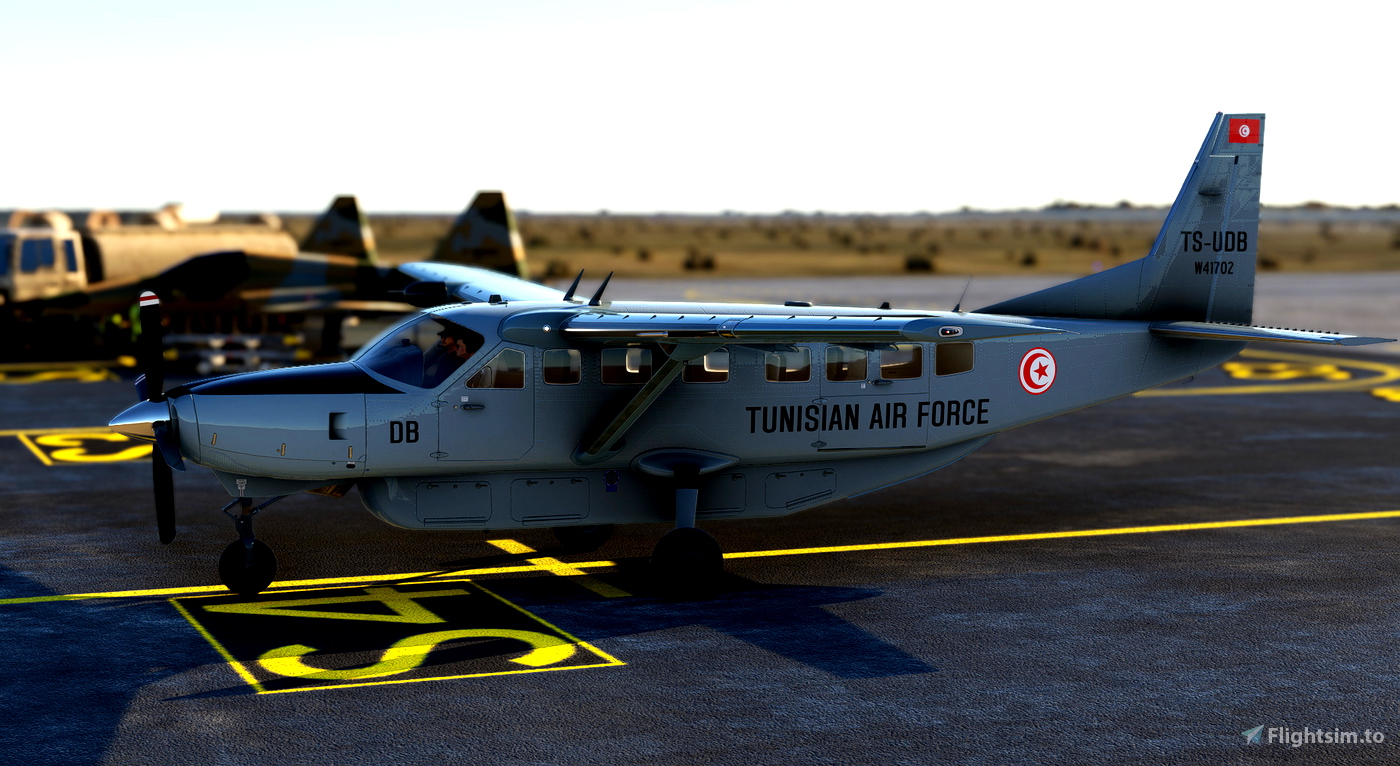 Cessna 208B Grand Caravan Tunisian Air Force for Microsoft Flight ...