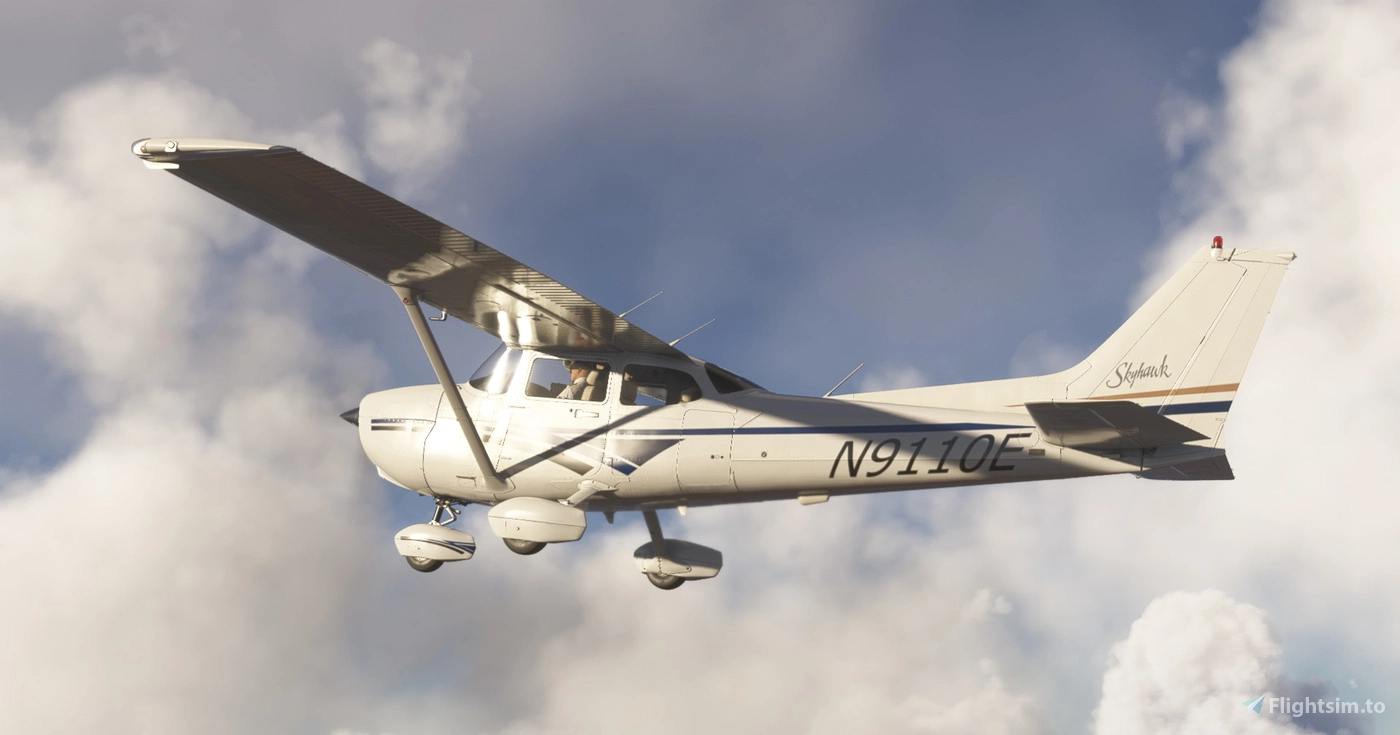 Cessna C172 N9110E "FS98 Style" | Asobo C172 G1000 | 4K for Microsoft ...