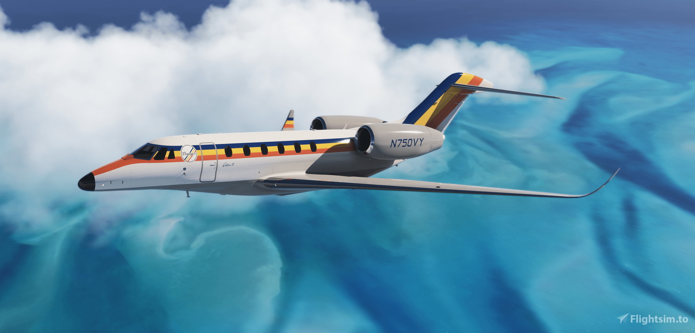 Cessna Citation X | N750VY (Retro) | Voyager Aviation のために Microsoft ...