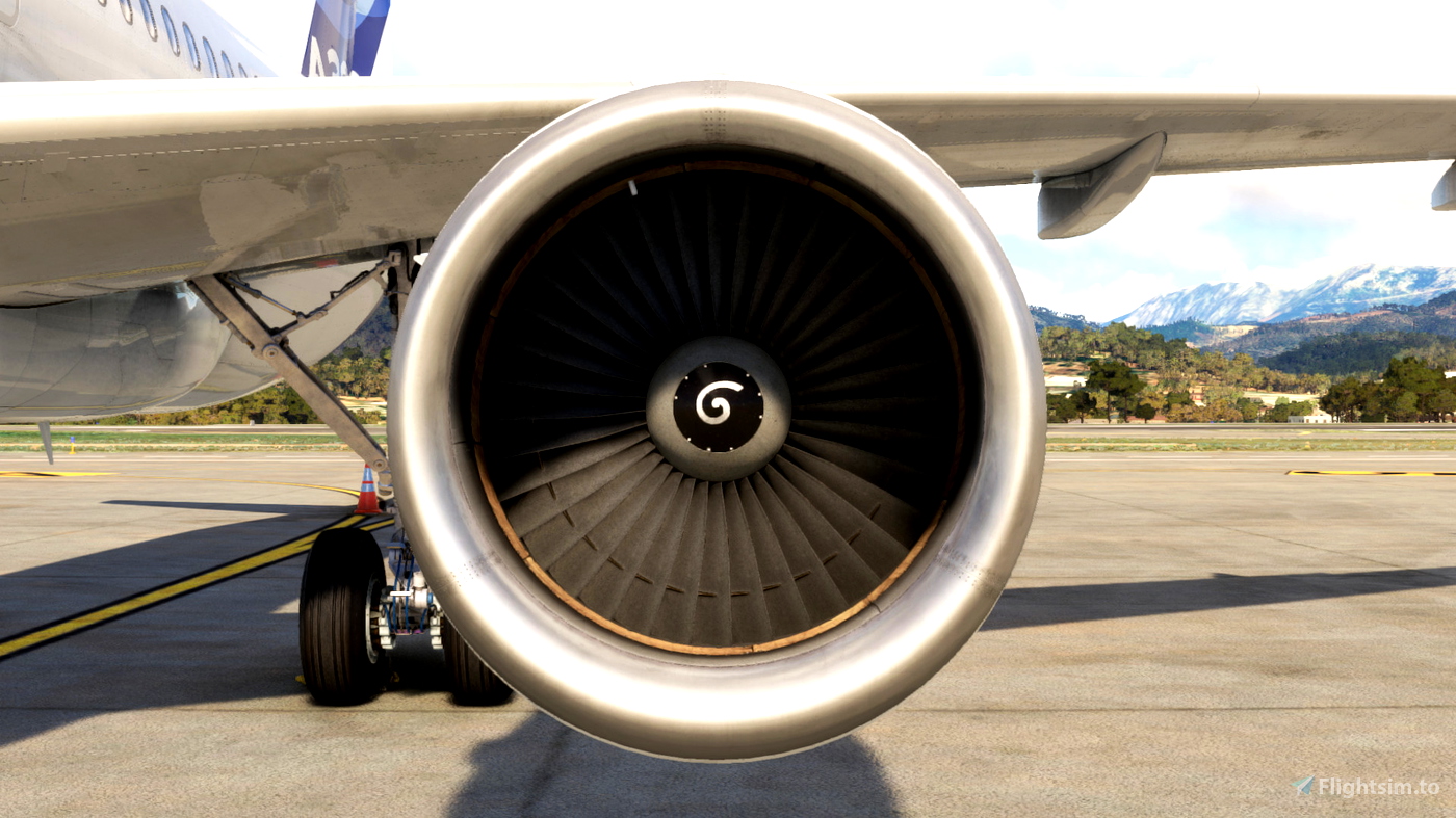 Weathered CFM56 engine bore for Microsoft Flight Simulator | Feed