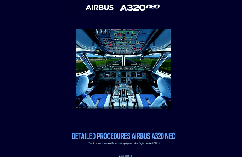 Check-List - DETAILED PROCEDURES A320 NEO for Microsoft Flight ...