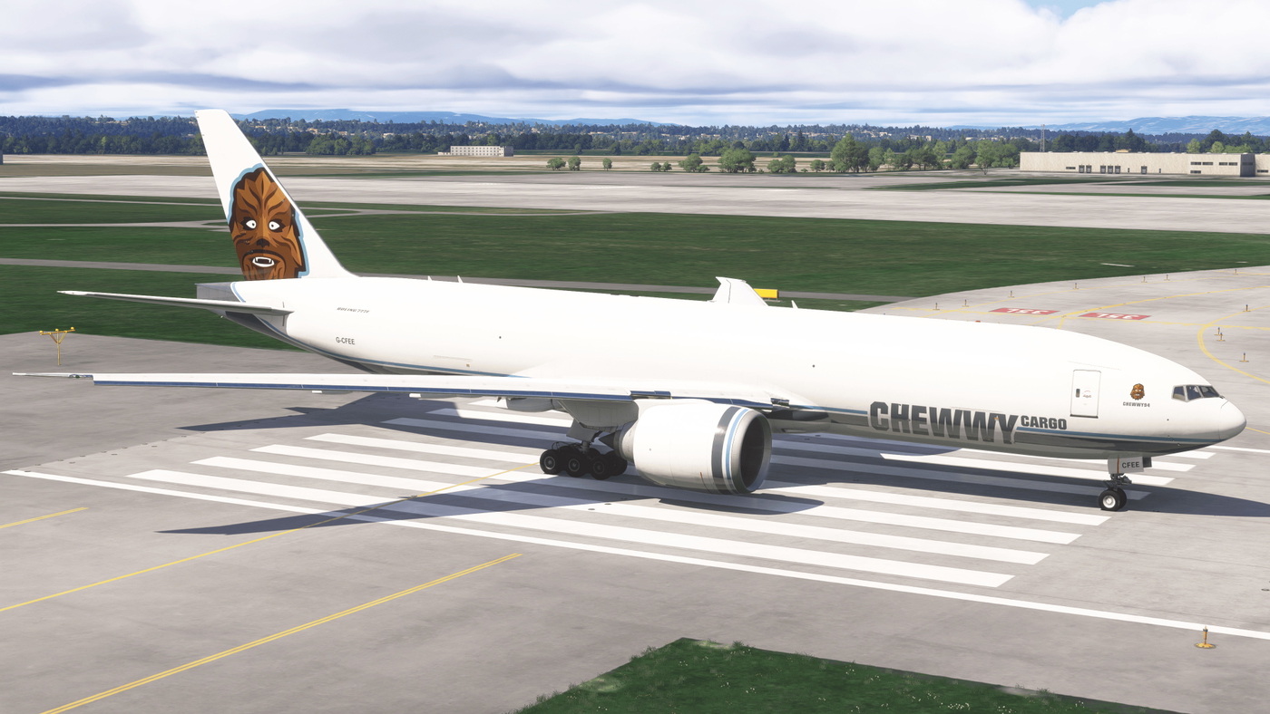 Chewwy Airlines G-CFEE | PMDG B777 Freighter | Fictional for Microsoft ...