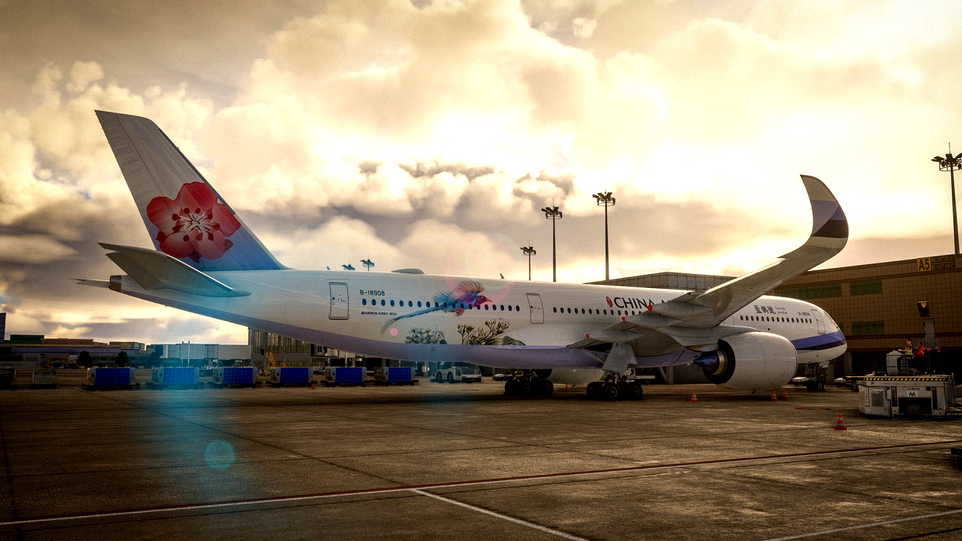 China Airlines | B-18908 | Urocissa Caerulea Livery | inibuilds A350 ...