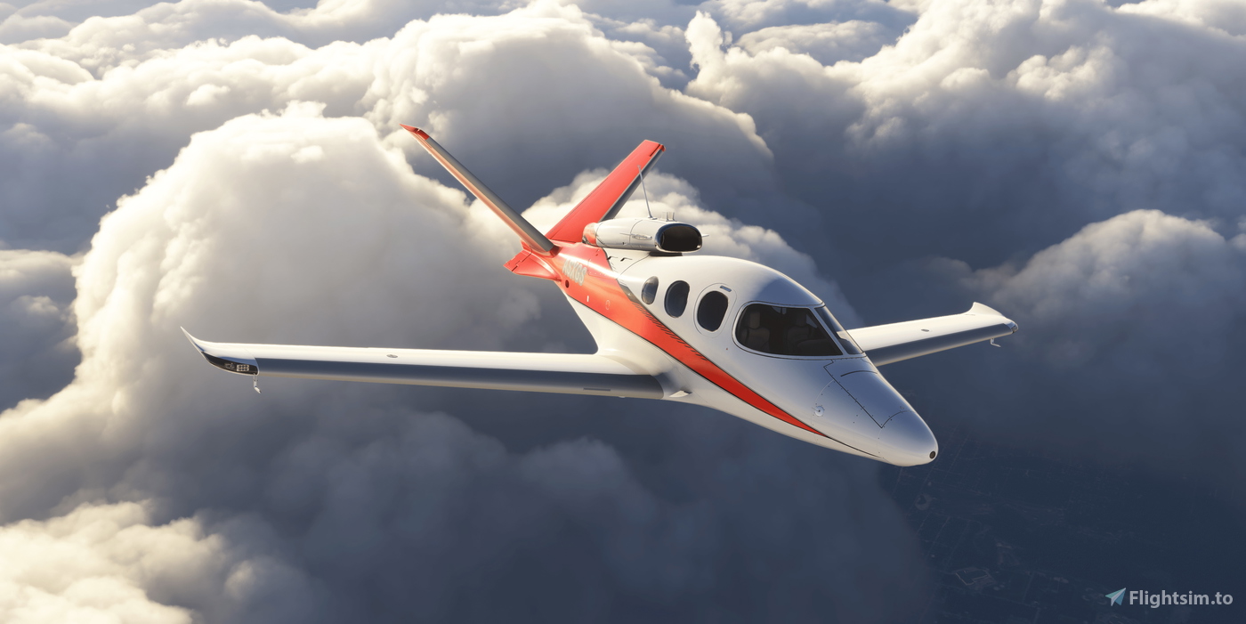 Cirrus SF50 Vision Jet G2+ | Vitesse | Corso Red for Microsoft Flight ...