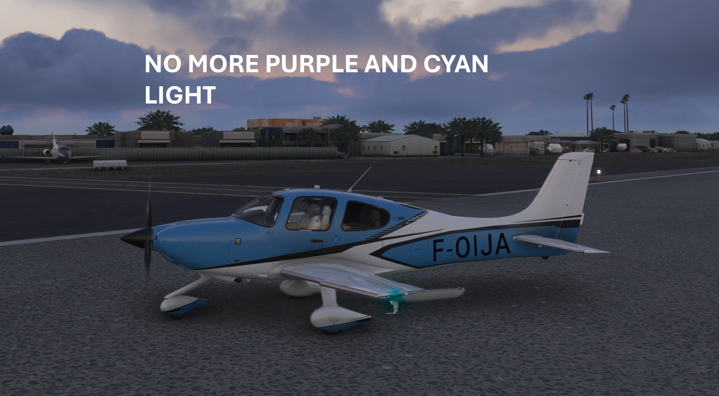 Cirrus SR22T light MOD and free nose wheel castering for Microsoft ...