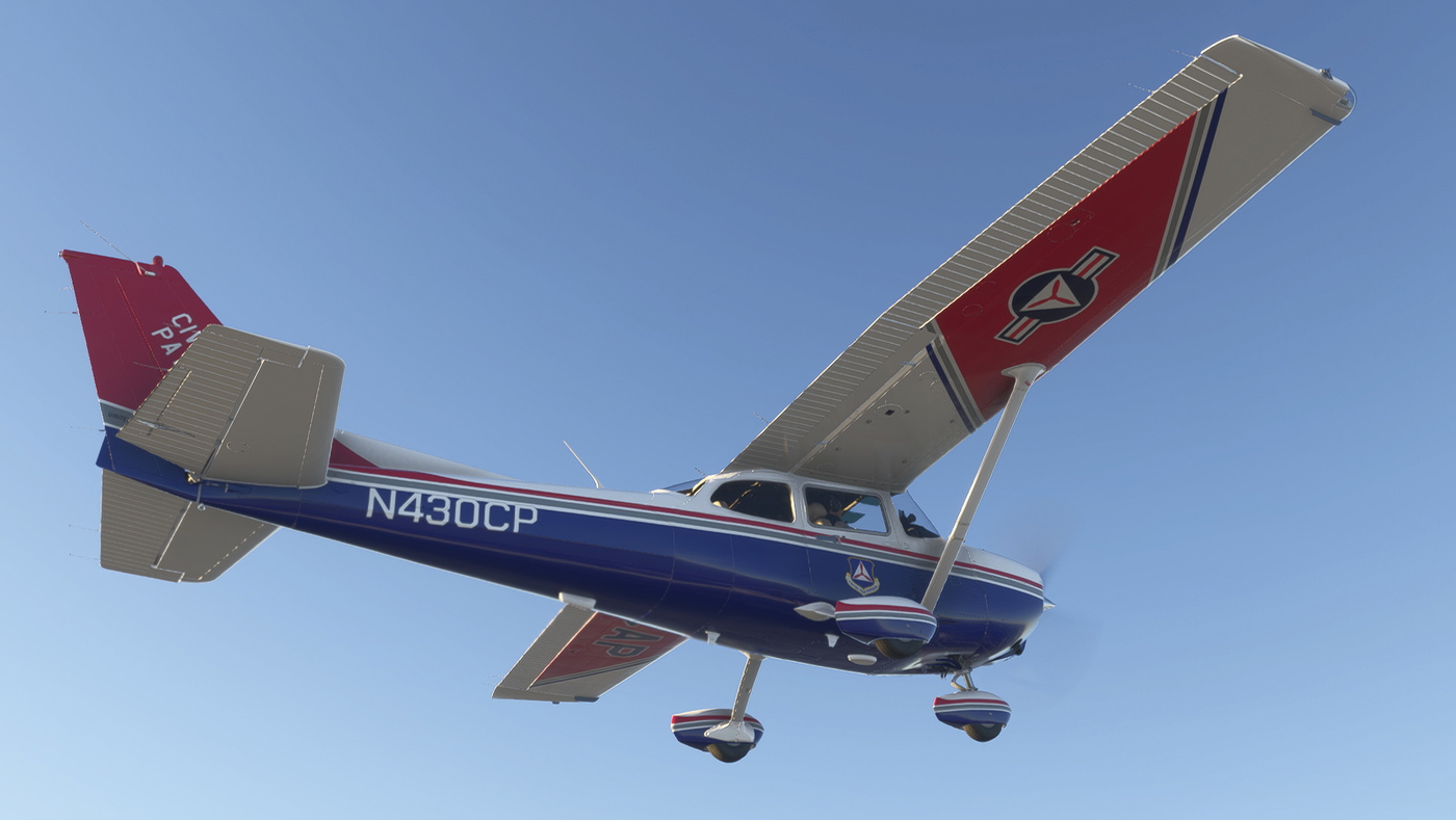 Civil Air Patrol C172 (steam gauge & G1000) 对于 Microsoft Flight ...
