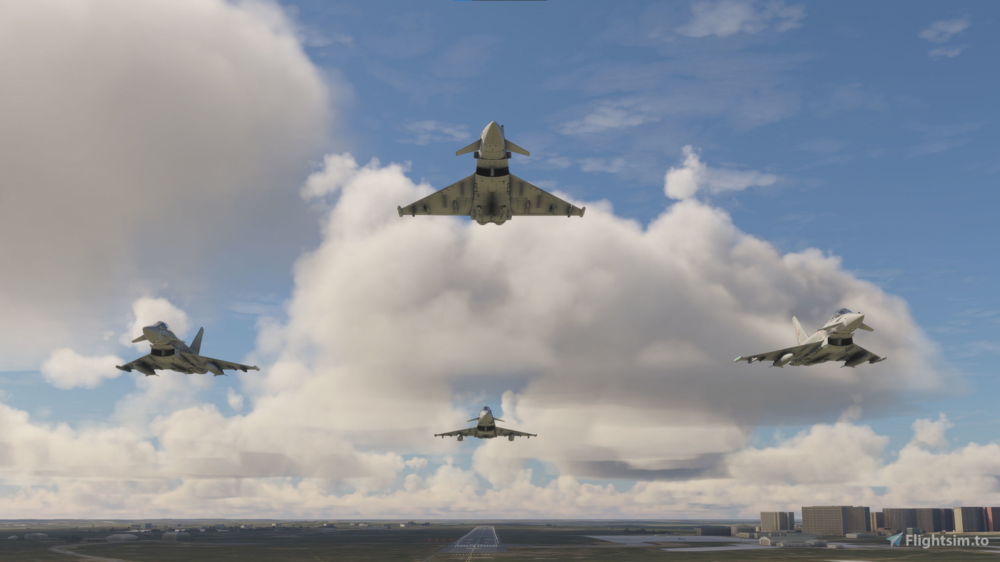 CJ Simulations Typhoon -Falklands - Flt 1435 pour Microsoft Flight ...