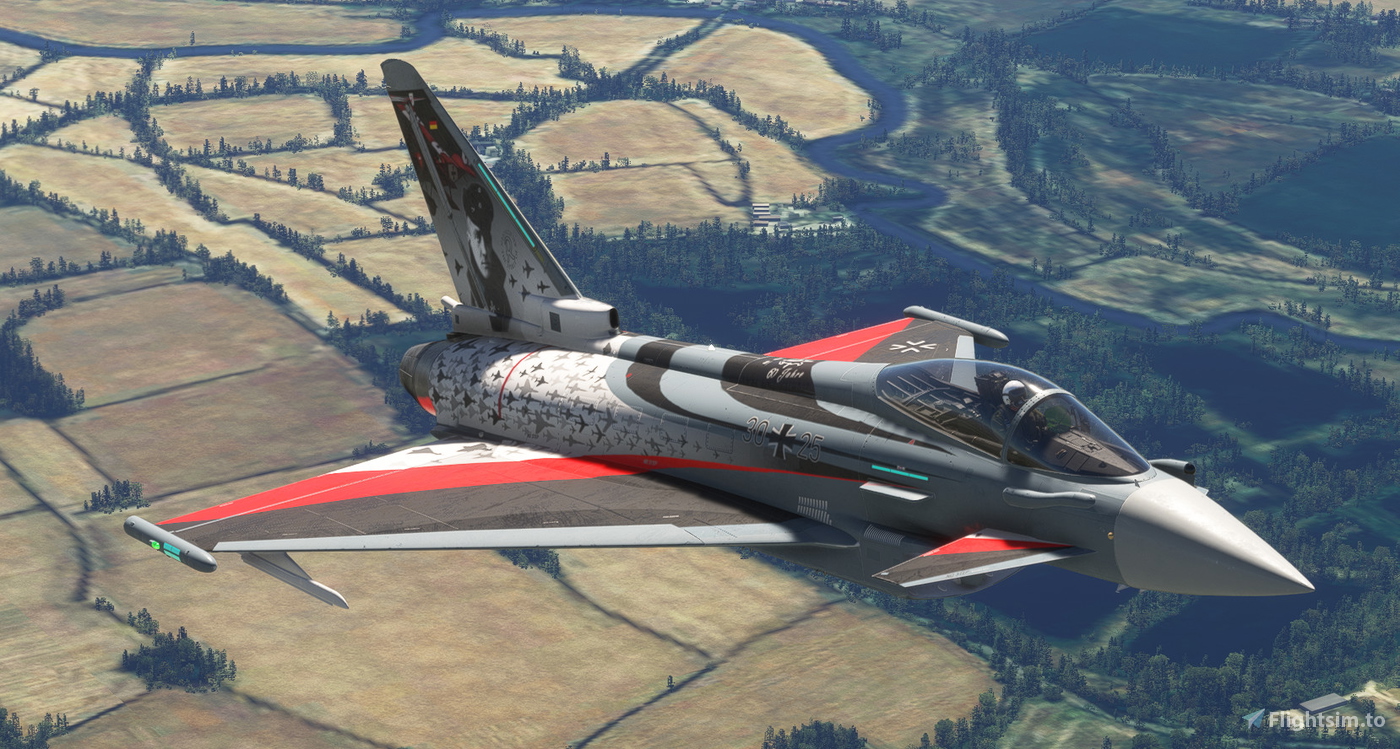 CJ Simulations Typhoon Luftwaffe Red Barron 2019 for Microsoft Flight Simulator | MSFS