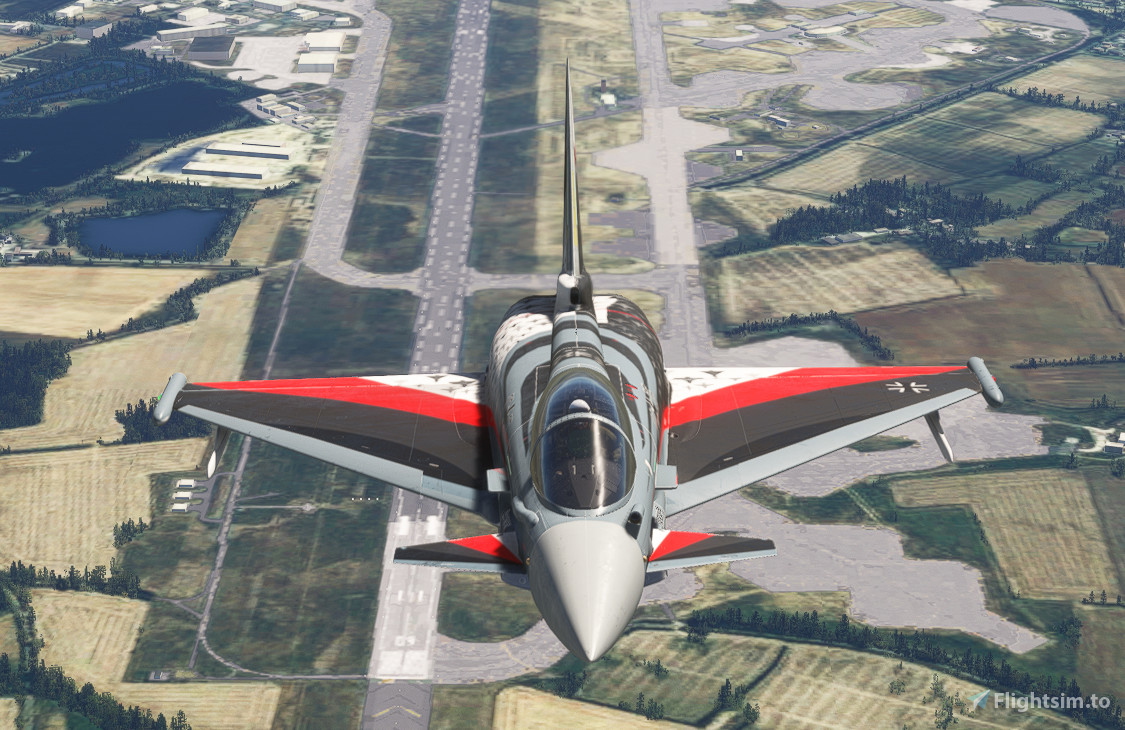 CJ Simulations Typhoon Luftwaffe Red Barron 2019 for Microsoft Flight Simulator | MSFS