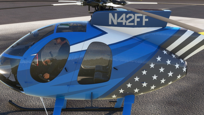 Cleetus McFarland's MD500E N42FF for Microsoft Flight Simulator | MSFS