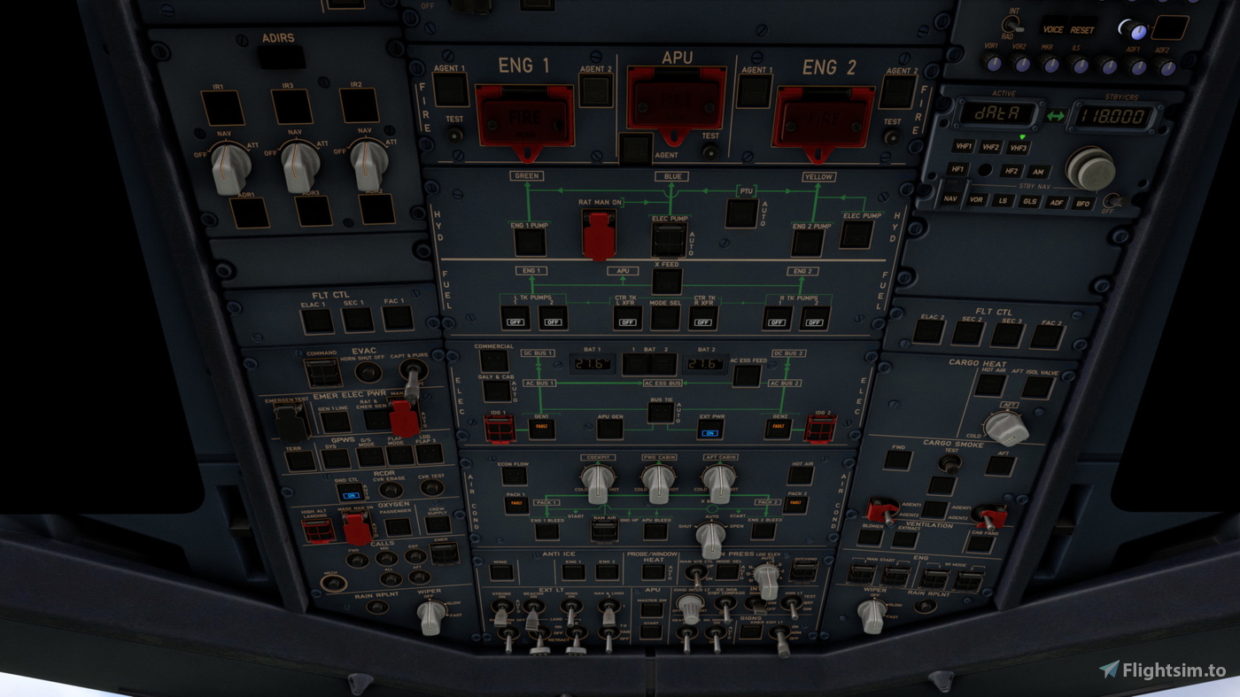 Cockpit Texture Remastered (Clean Version) // Made for --> Fenix A320 ...