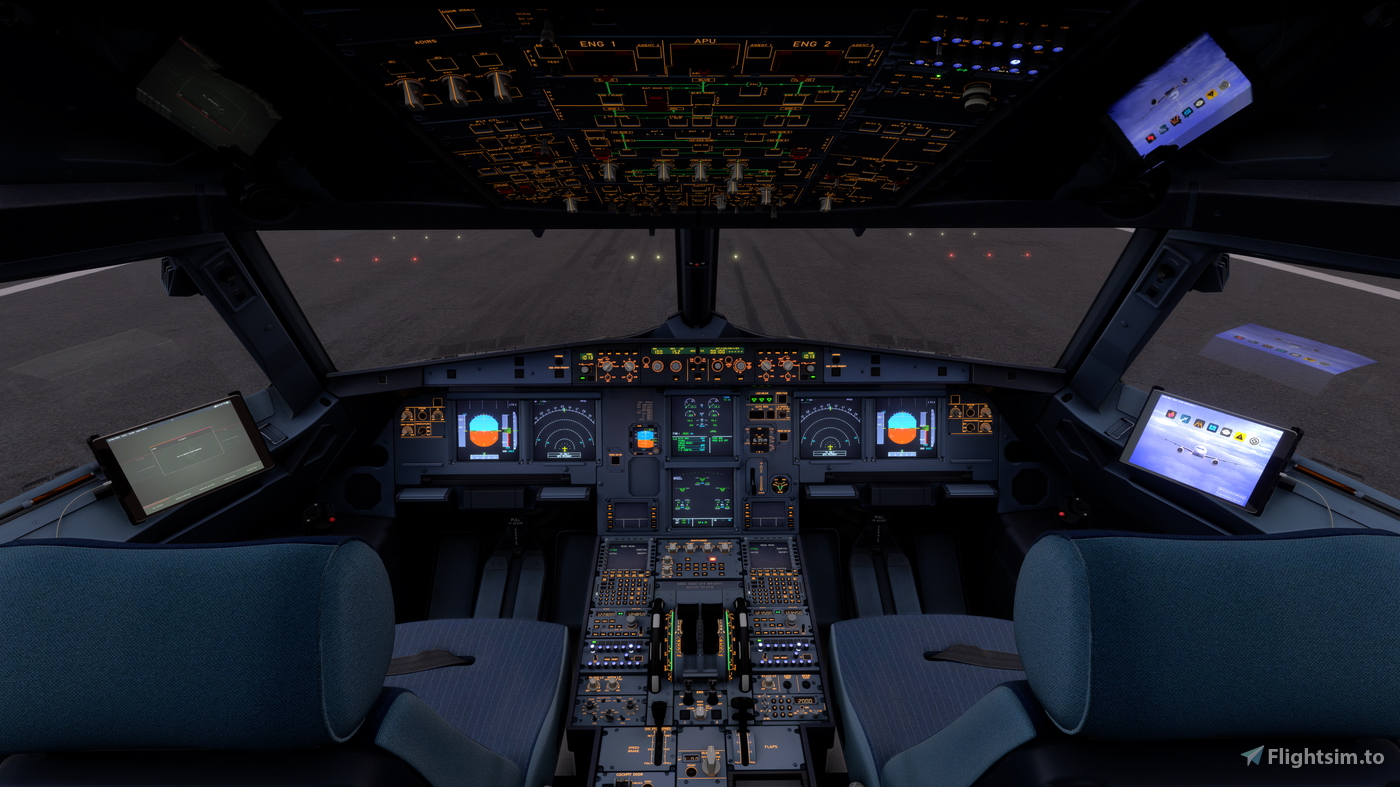Fenix Clean Cockpit // A319 A320 A321 (Remastered) for Microsoft Flight Simulator | MSFS