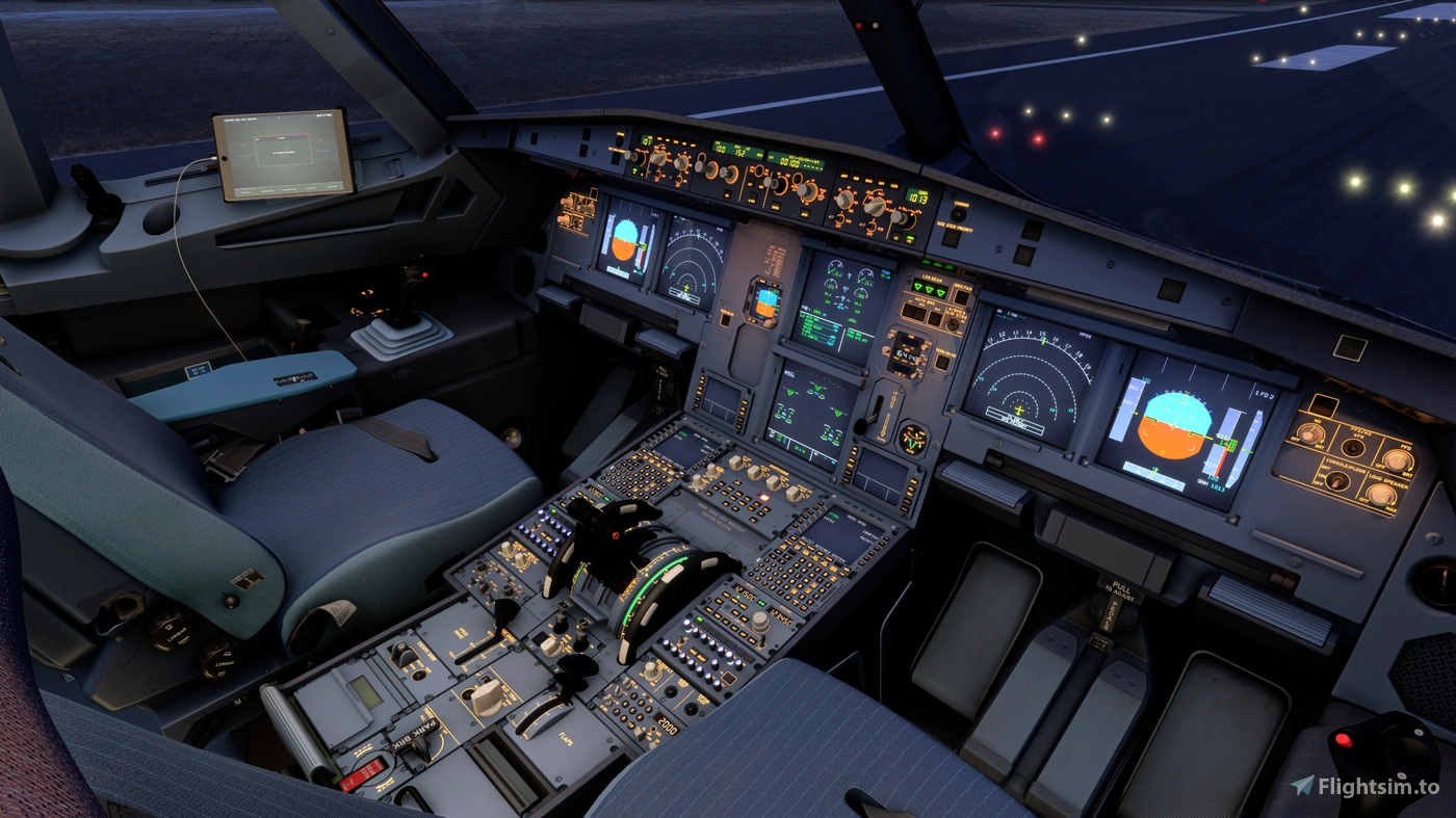 Fenix Clean Cockpit // A319 A320 A321 (Remastered) for Microsoft Flight Simulator | MSFS