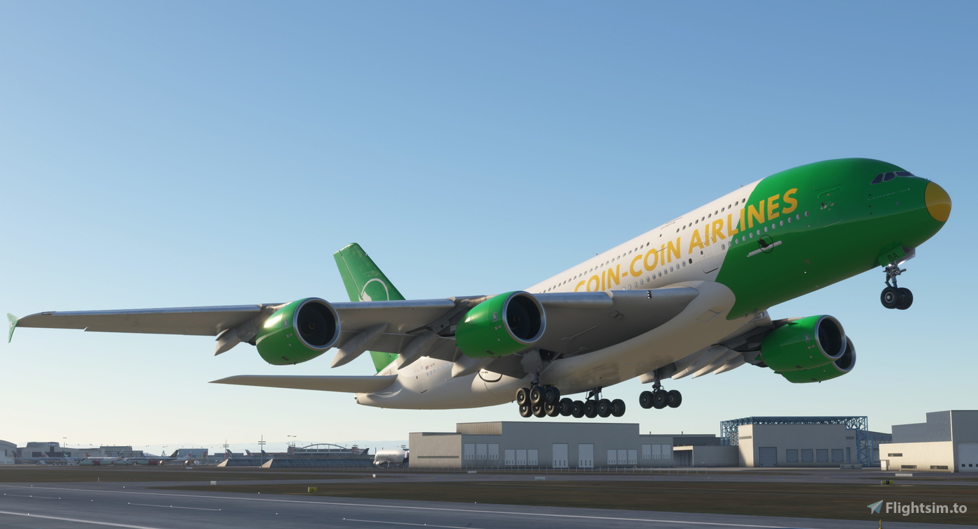 Coin Coin Airlines [F-ACBA] FBW A380X Clean and Dirty für Microsoft ...