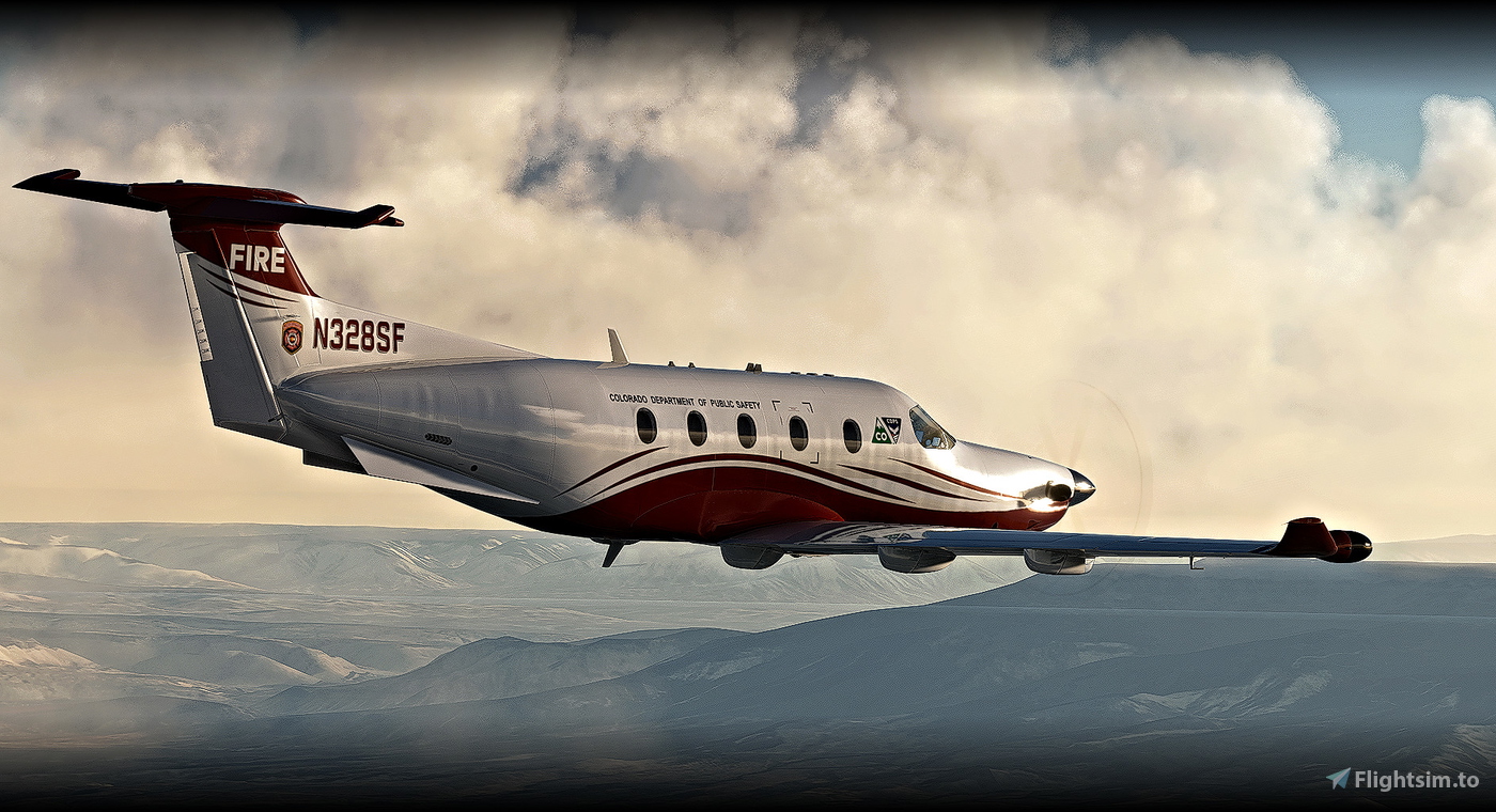 (SIMWORKS) Colorado DFPC PC-12 | N328SF | 8K für Microsoft Flight Simulator | MSFS
