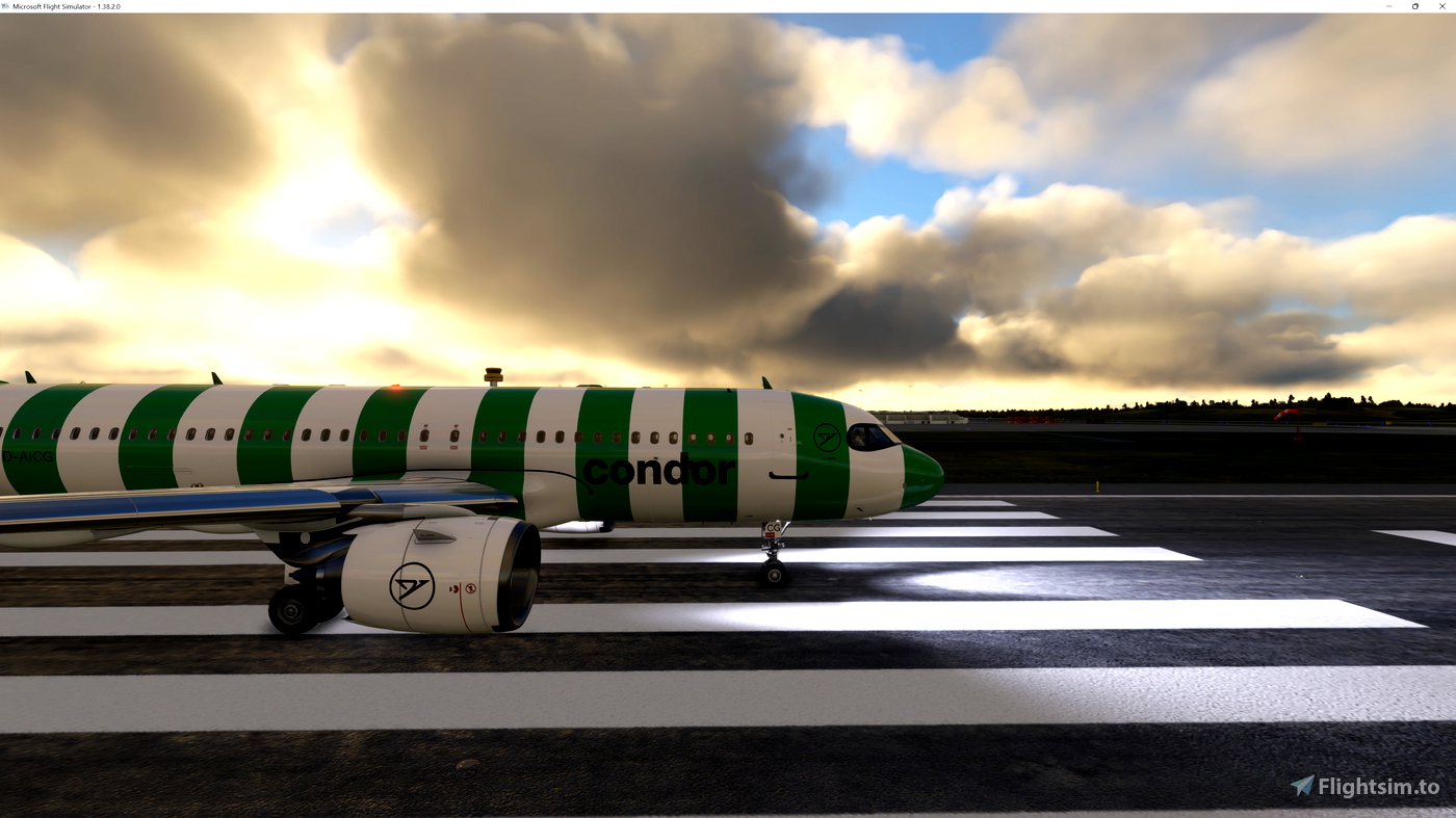 Threads - [A32NX] Condor A320Neo, green with cockpit mask for Microsoft ...