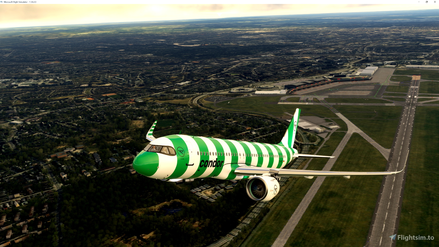 Threads - [A32NX] Condor A320Neo, green with cockpit mask for Microsoft ...
