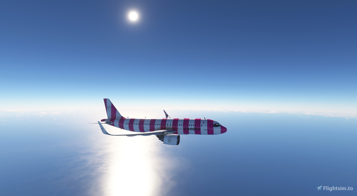 [A32NX] Condor A320Neo Pink D-AICS for Microsoft Flight Simulator | MSFS