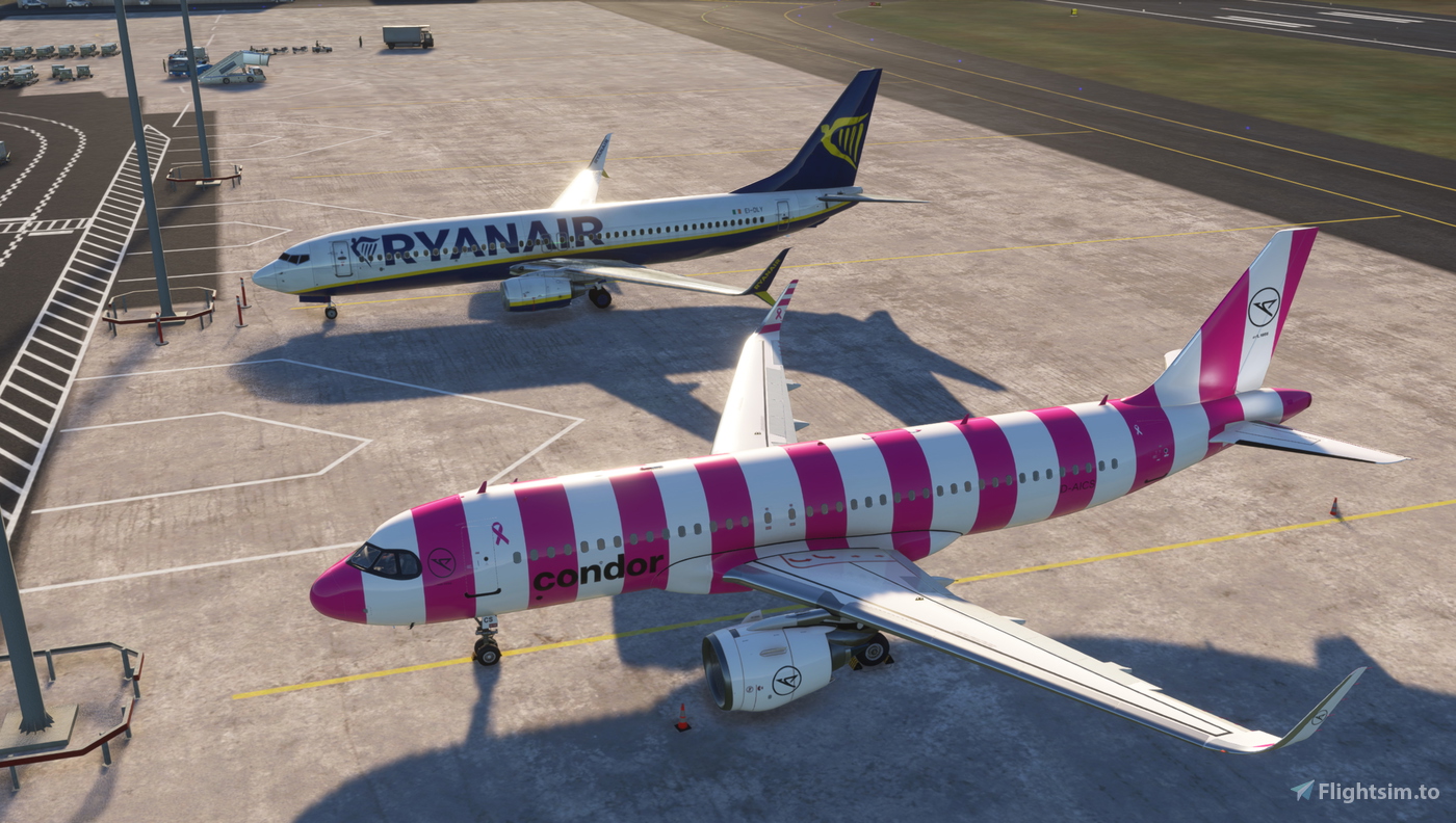 [A32NX] Condor A320Neo Pink D-AICS for Microsoft Flight Simulator | MSFS