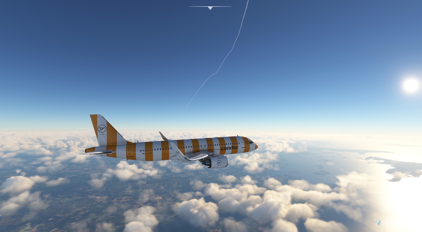 [A32NX] Condor A320Neo, yellow with cockpit mask pour Microsoft Flight ...